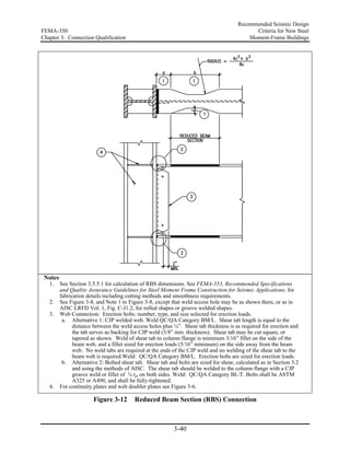 fema-350 Recommended seismic design criteria for new steel moment frame ...