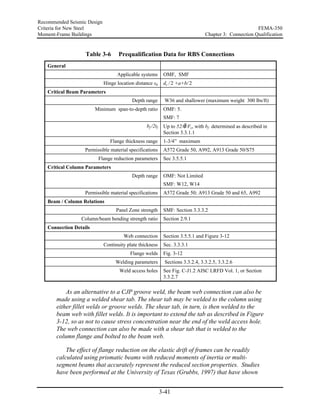 fema-350 Recommended seismic design criteria for new steel moment frame ...