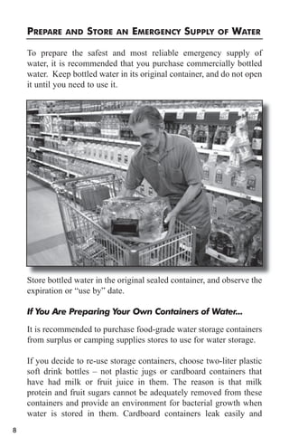 FEMA - Food and Water in an Emergency | PDF