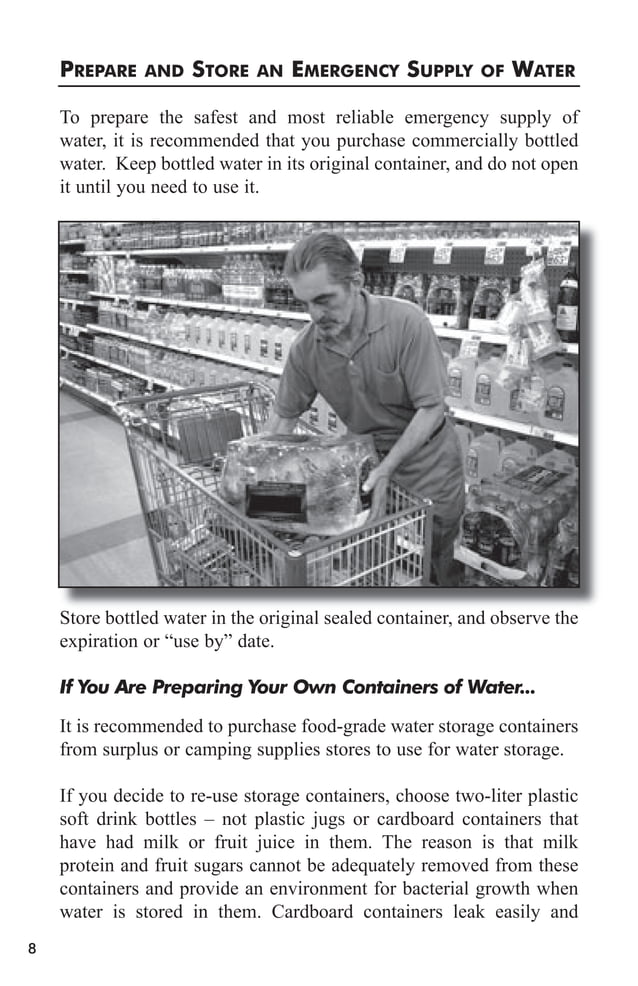 FEMA - Food and Water in an Emergency | PDF