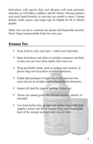 FEMA - Food and Water in an Emergency | PDF