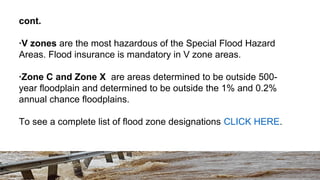 FLOOD ZONES, SEARCHES, INSURANCE | PPT