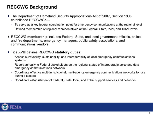FEMA Region III Introduction to the Regional Emergency ... | PPT