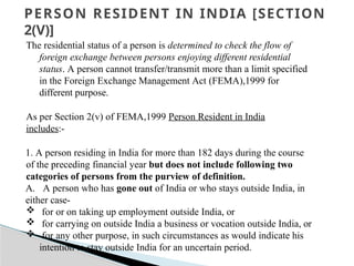 Foreign exchange management act - 1999 | PPTX