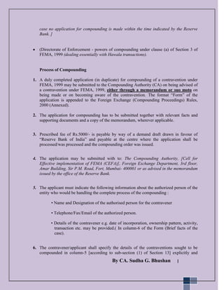 Compounding under FEMA | PDF