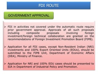 FEMA Act, FDI In india, ECB Compliance | PPT