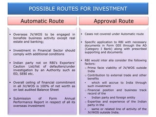 FEMA Act, FDI In india, ECB Compliance | PPT