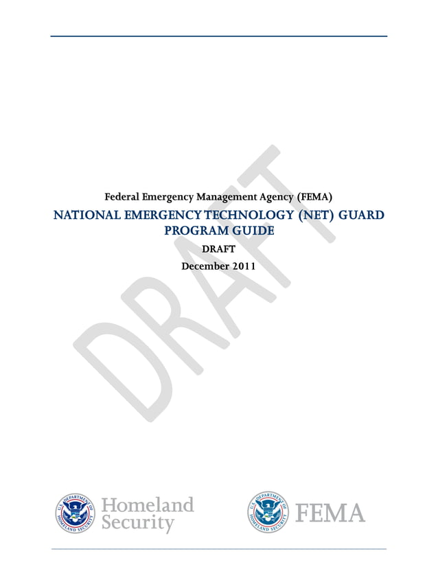 Fema icpd net_guard_program_guide | PDF
