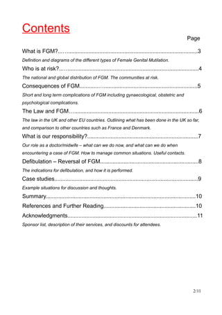 Female Genital Mutilation for Healthcare Professionals | PDF