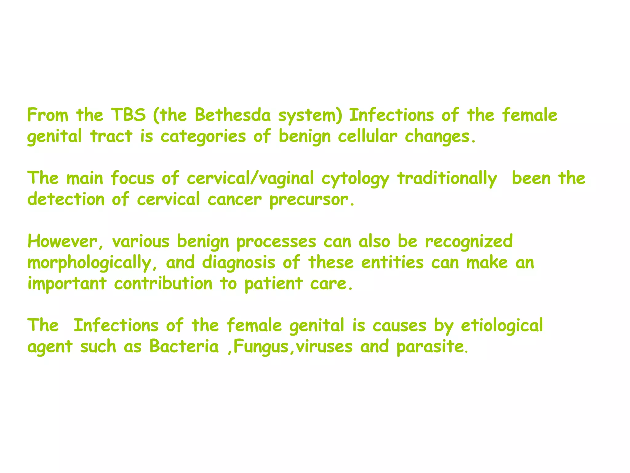 female genital tract infection | PPT