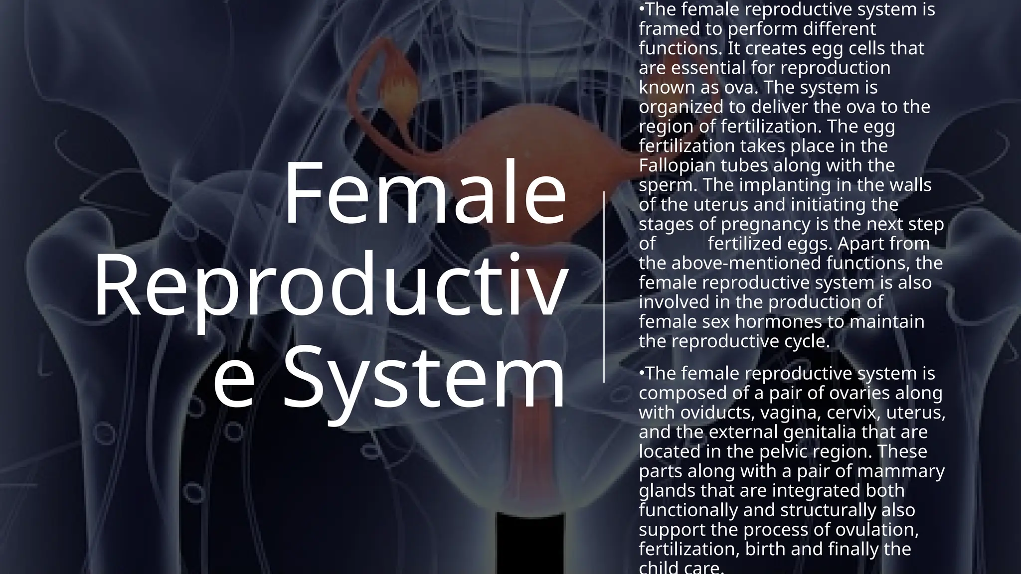 REPRODUCTION OF WOMANS BODY AND ITS FUNCTON | PPTX