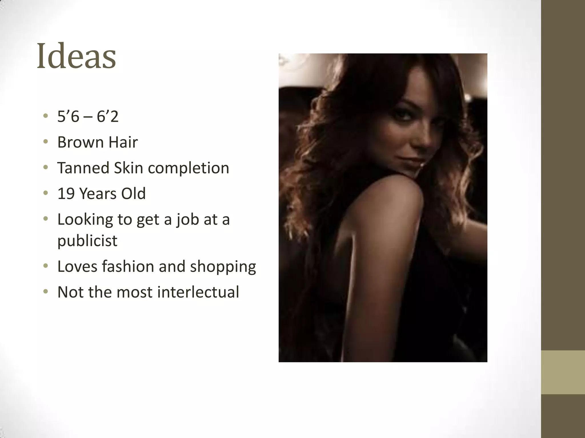 Female character profile | PPT