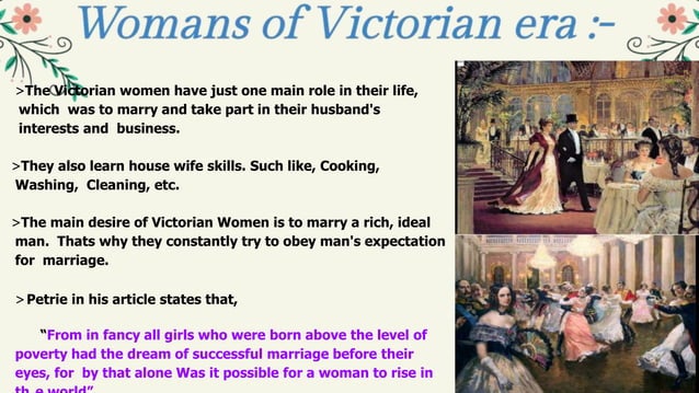 Female characters of 'The Importance of being earnest', as a Victorian ...