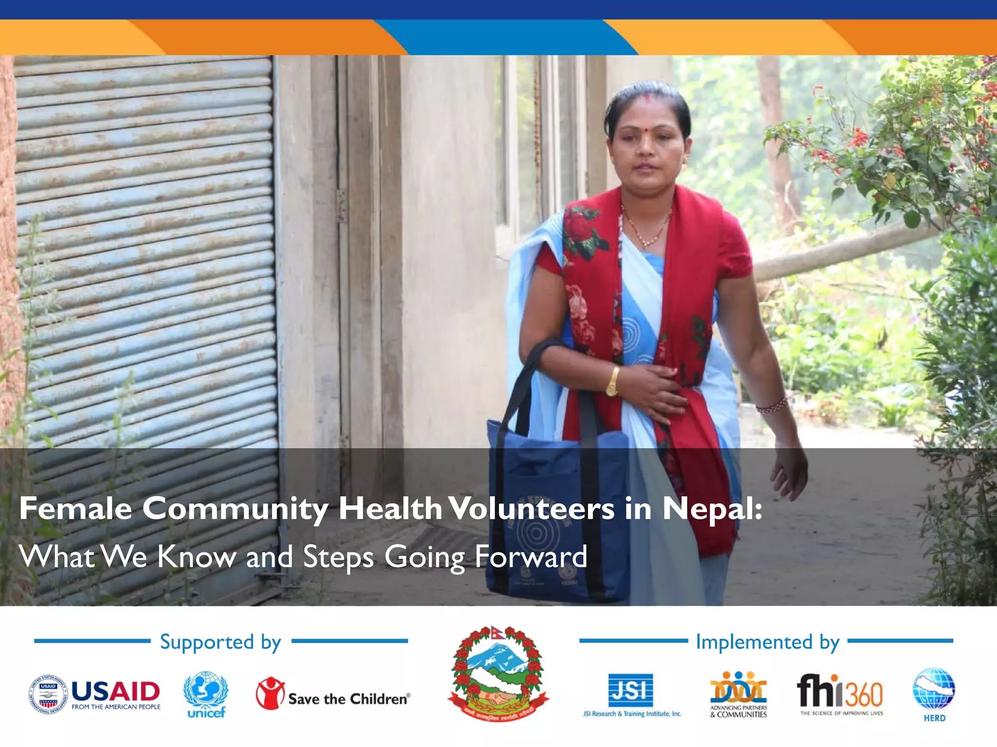 Female Community Health Volunteers in Nepal: What We Know and Steps ...