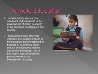 Female education | PPTX