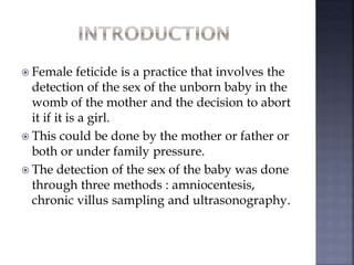 Female feticide | PPT