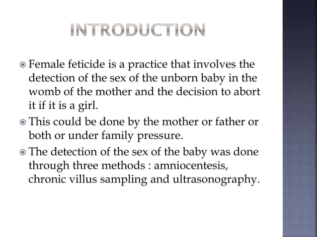 Female feticide | PPT