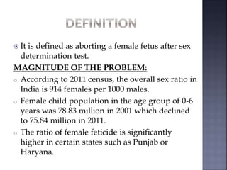 Female feticide | PPT