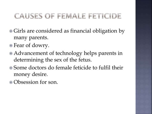 Female feticide | PPT