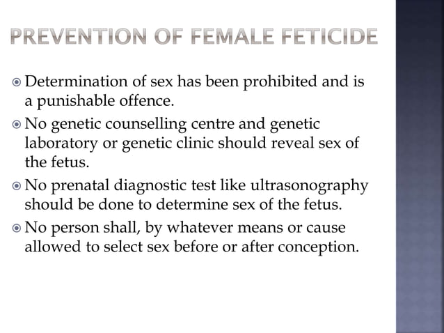 Female feticide | PPT