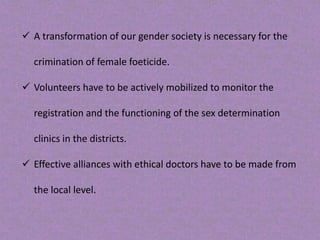 Female feticide act | PPTX