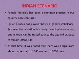 Female feticide act | PPTX