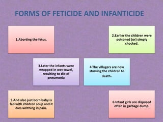Female feticide act | PPTX