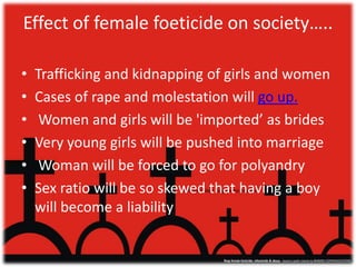 Female foeticide In INDIA | PPTX