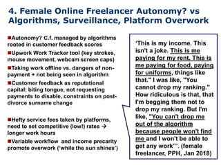 Women in the Gig Economy (Platforms, Social Reproduction) | PDF