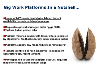 Women in the Gig Economy (Platforms, Social Reproduction) | PDF