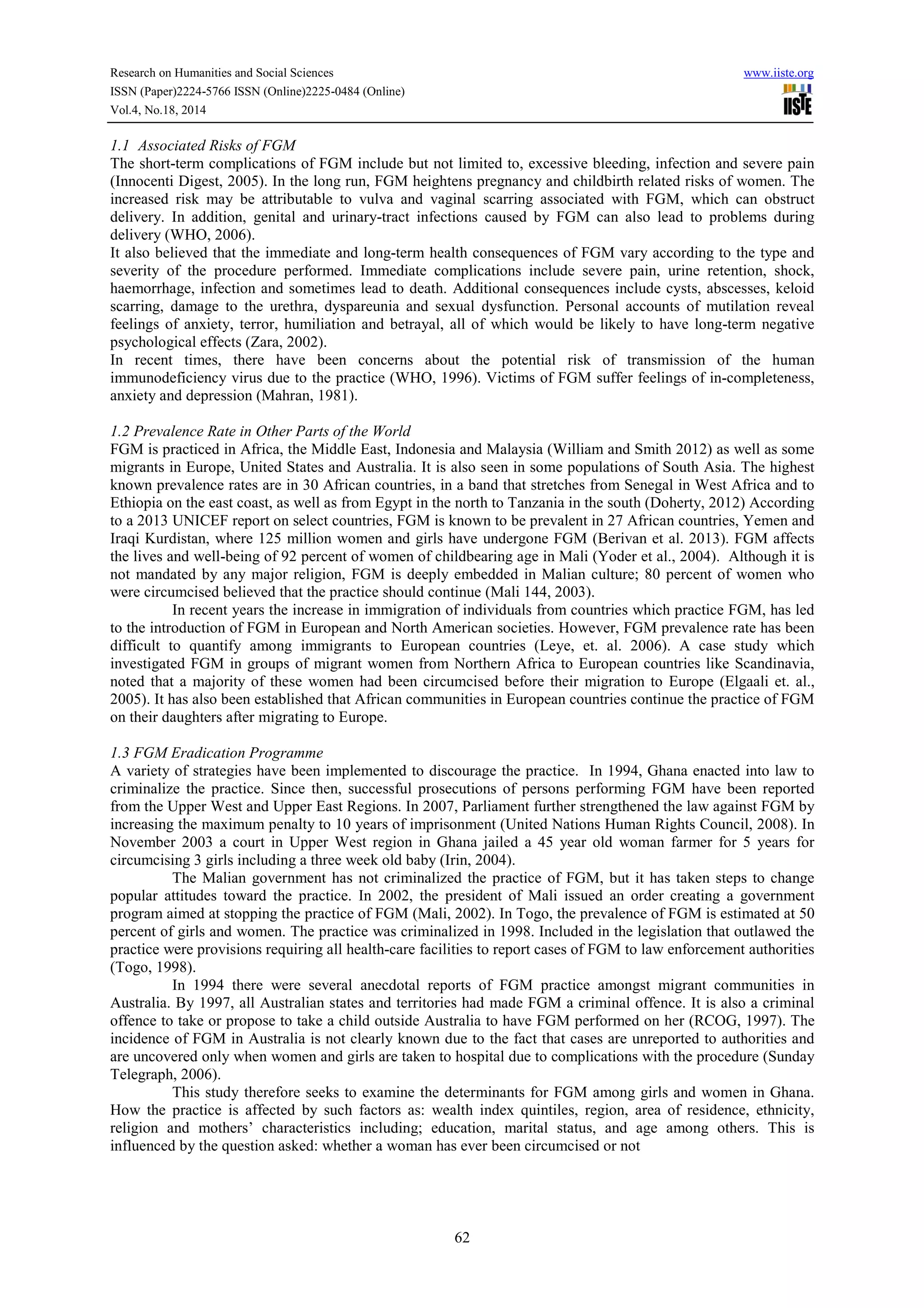 Female genital mutilation | PDF