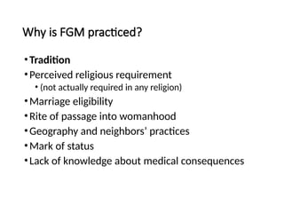 FEMALE GENITAL MUTILATION.pptx female emutilation | PPTX