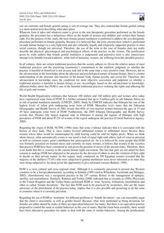 Female genital mutilation in ethiopia | PDF