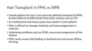Female hair transplant | PPTX