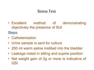 Management of Female Urinary Incontinence (Urinary Leakage in Women in ...