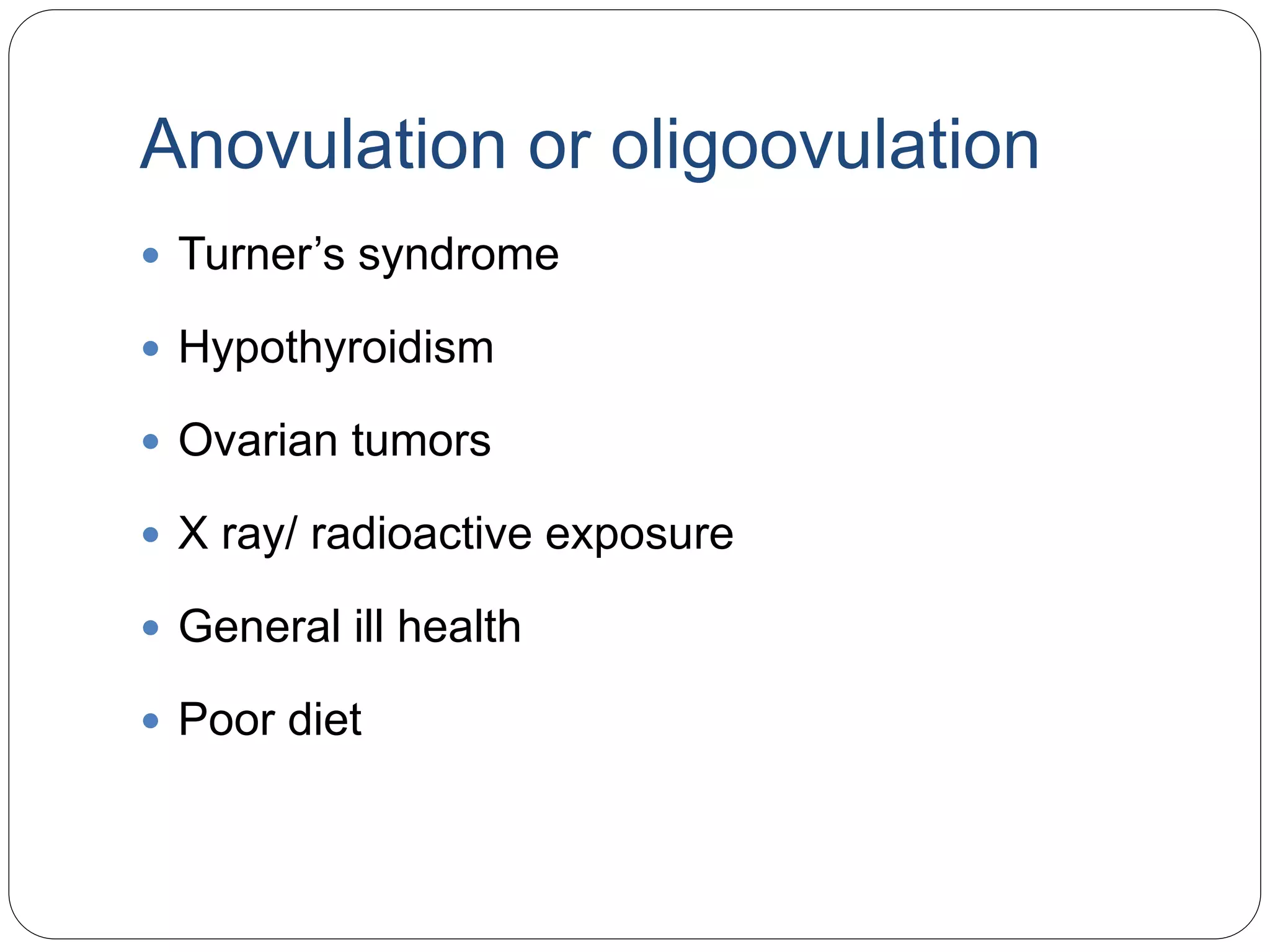 Female infertility and its management | PPTX