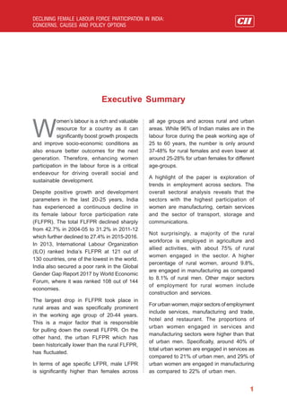 Declining Female Labour Force Participation in India: Concerns, Causes ...