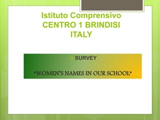 Female names, survey | PPTX