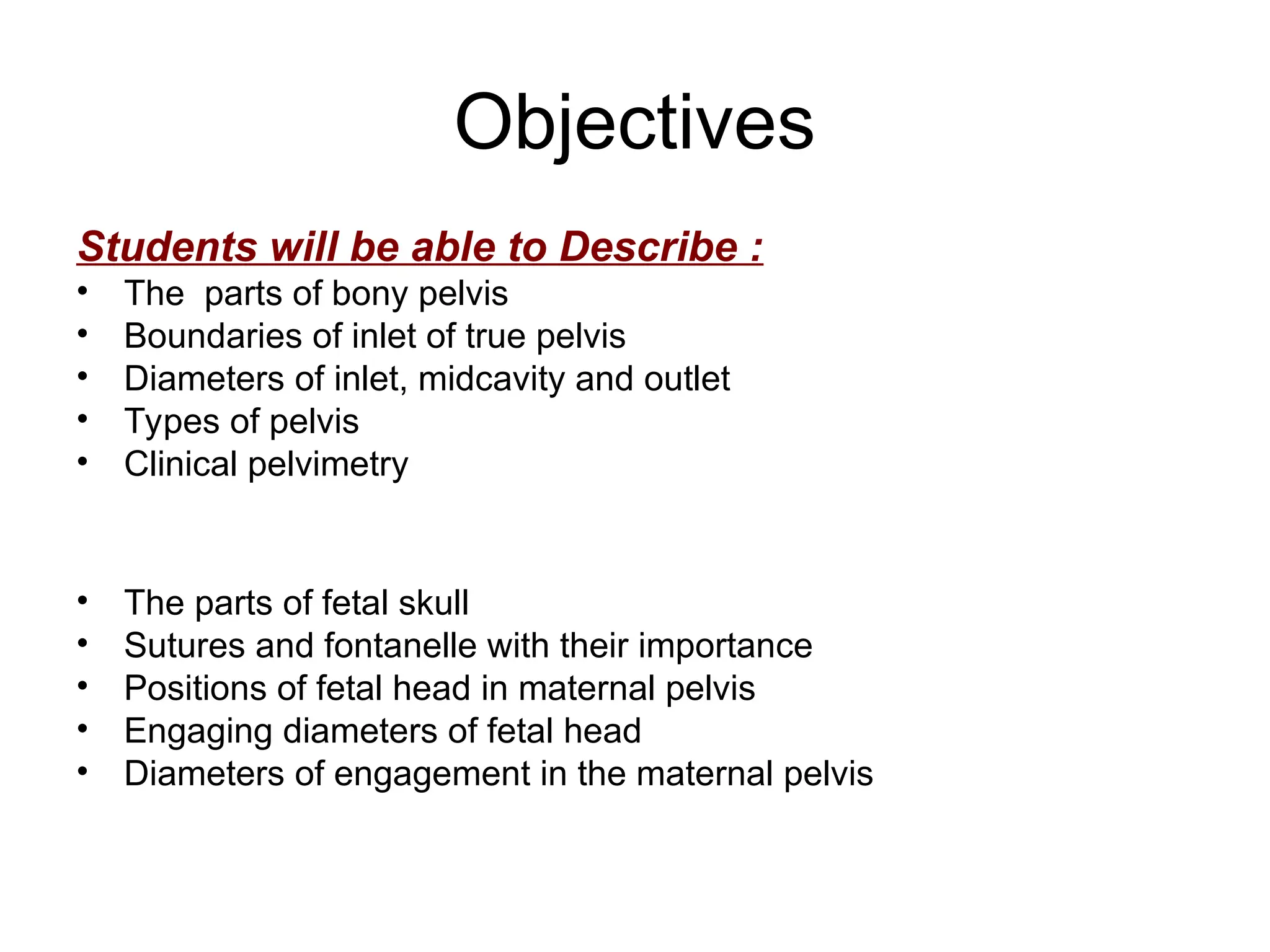 Female pelvis and Fetal head Obstetrics and Gynaecology.ppt