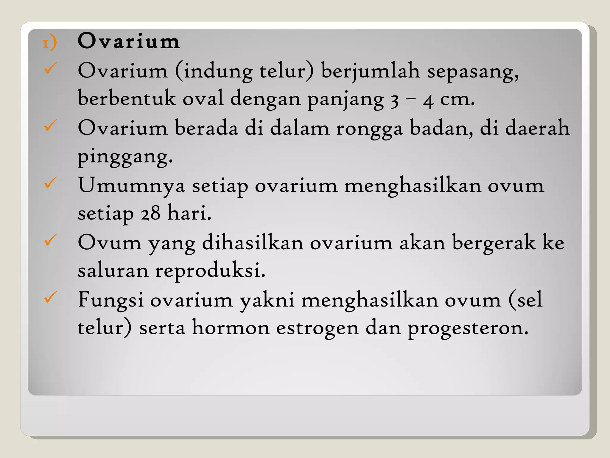 Female reproduction system | PPT