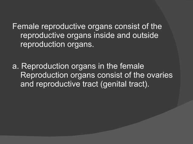 Female reproduction system | PPT