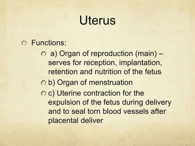 Anatomy and Physiology of the Male and Female Reproductive System ...