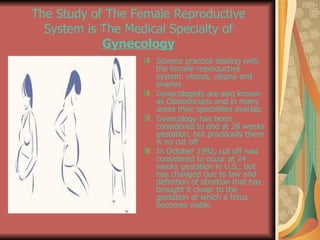 Female reproductive system | PPT