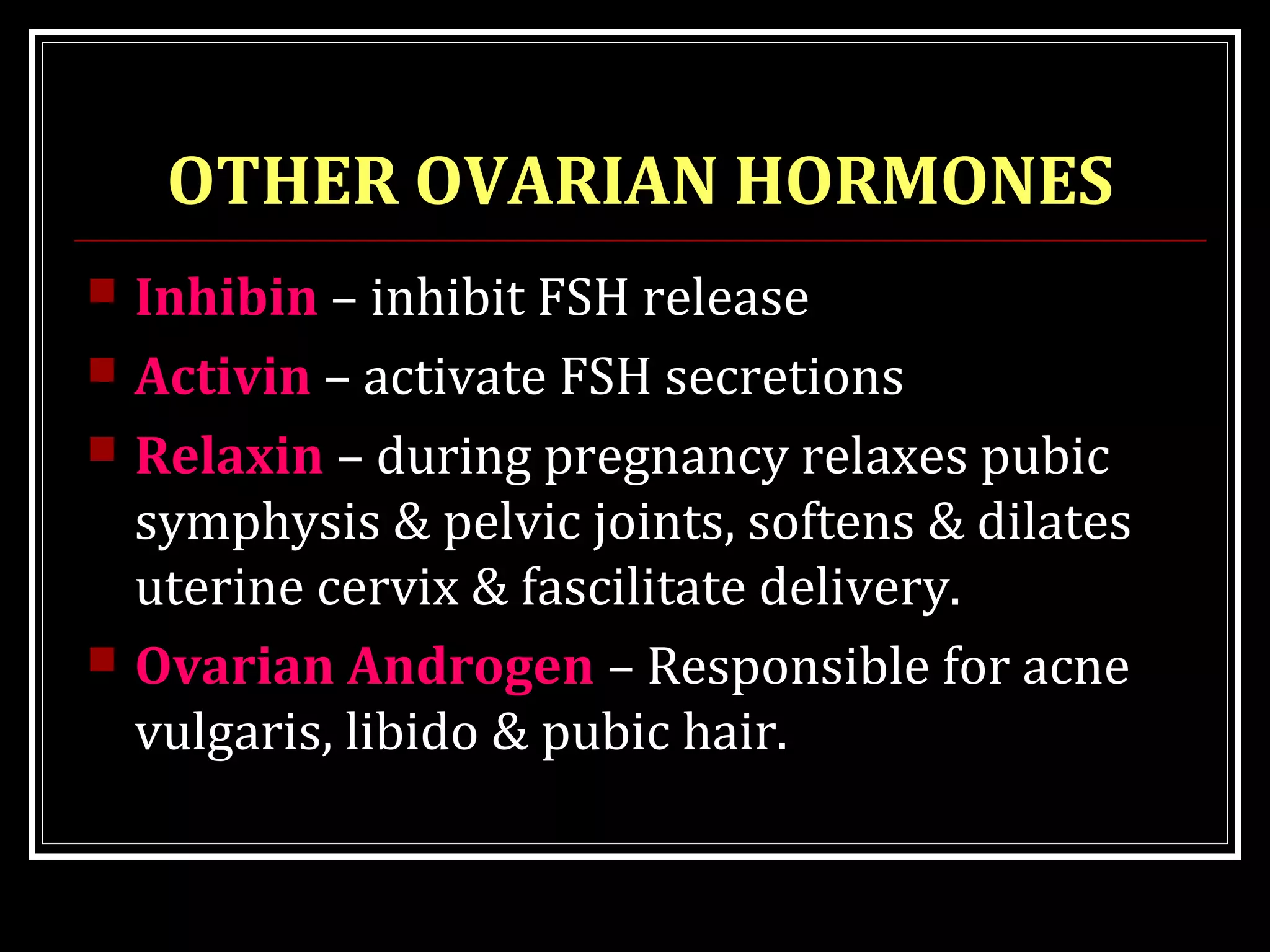 FEMALE REPRODUCTIVE HORMONES | PPT