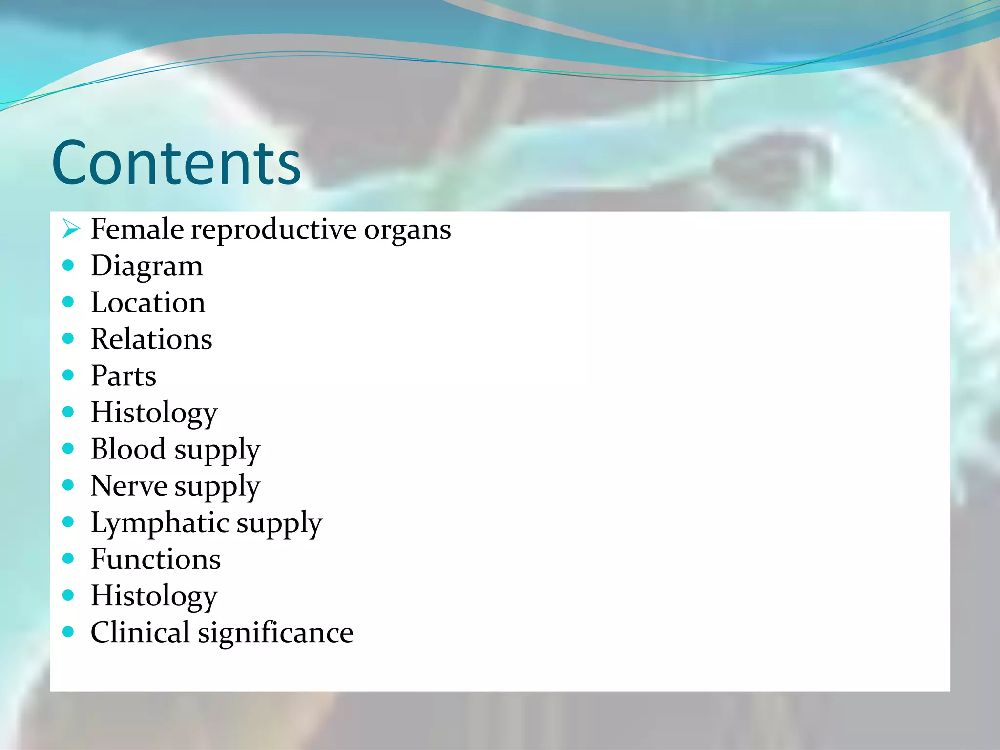 Female reproductive system | PPTX