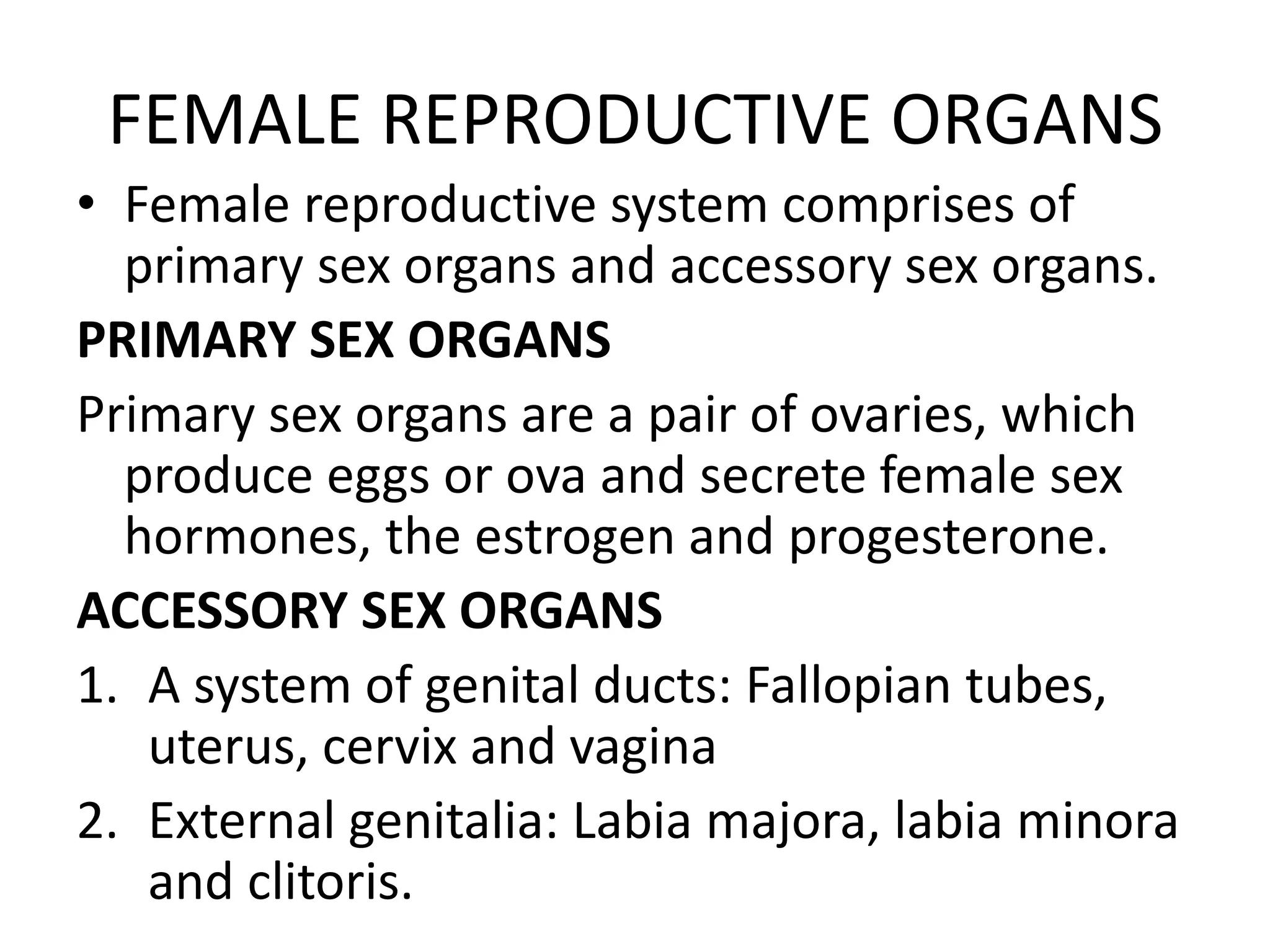 Female reproductive system | PPTX