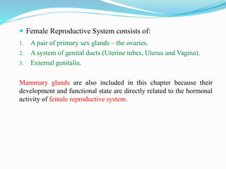 Female Reproductive System.pdf along all its organs | PDF