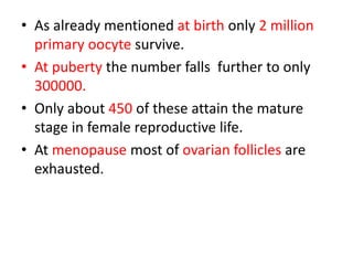 Female reproductive system Physiology | PPTX