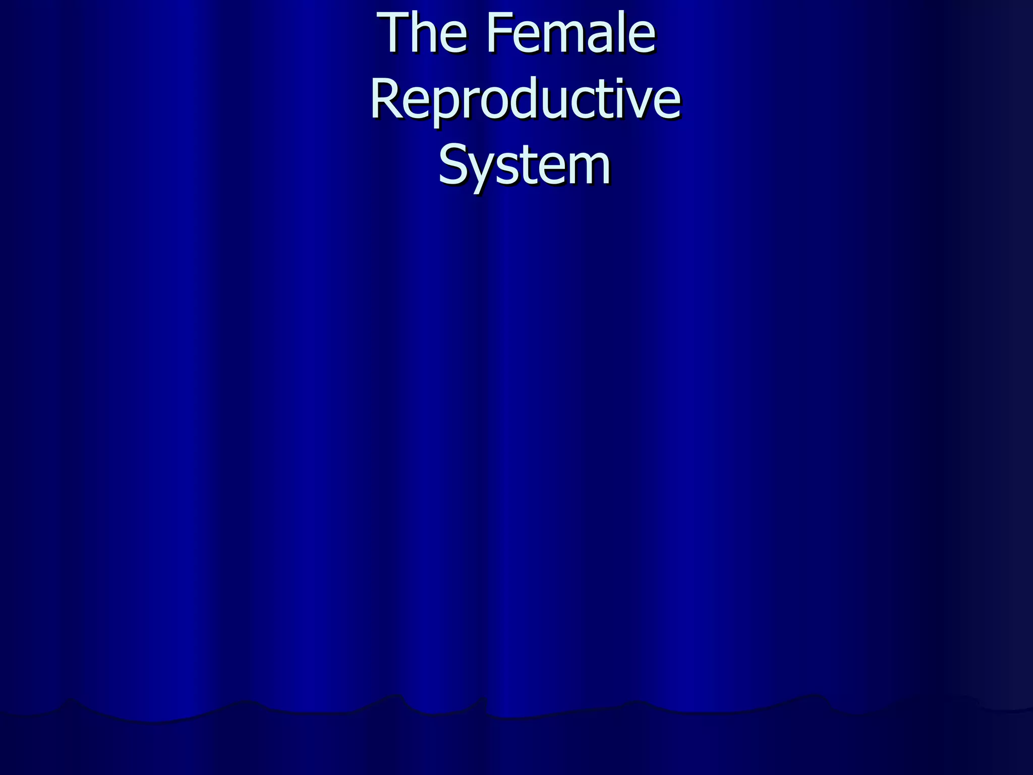 Female reproductive system presentation | PPT