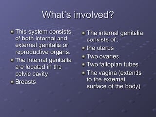 Female reproductive system presentation | PPT